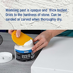 U.S. Art Supply Modeling Paste Acrylic Medium, 500ml Tub