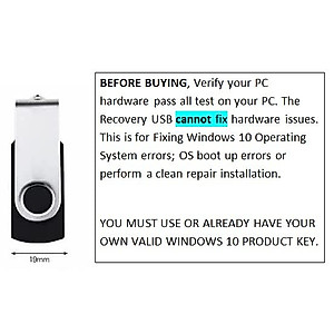 Windows 10 bootable USB for Repair | Recovery | Re-Installation | fix Boot Errors - fix Update Errors for Windows 10 Computers PC