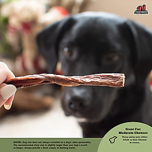 Redbarn All-Natural Bully Slims Beef Esophagus Chew Treats - Premium Grain-Free High Protein Low Fat Rawhide Alternative with No Artifical Ingredients - 4.7 oz Bag