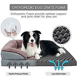 Dog Beds for Medium Dogs, Dog Sofa with Removable Washable Cover & Nonskid Bottom, Dog Couch Bed for Medium, Large Dogs