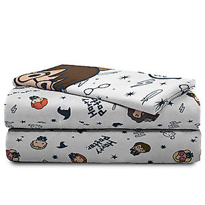 Jay Franco Harry Potter Charms 3 Piece Twin Sheet Set