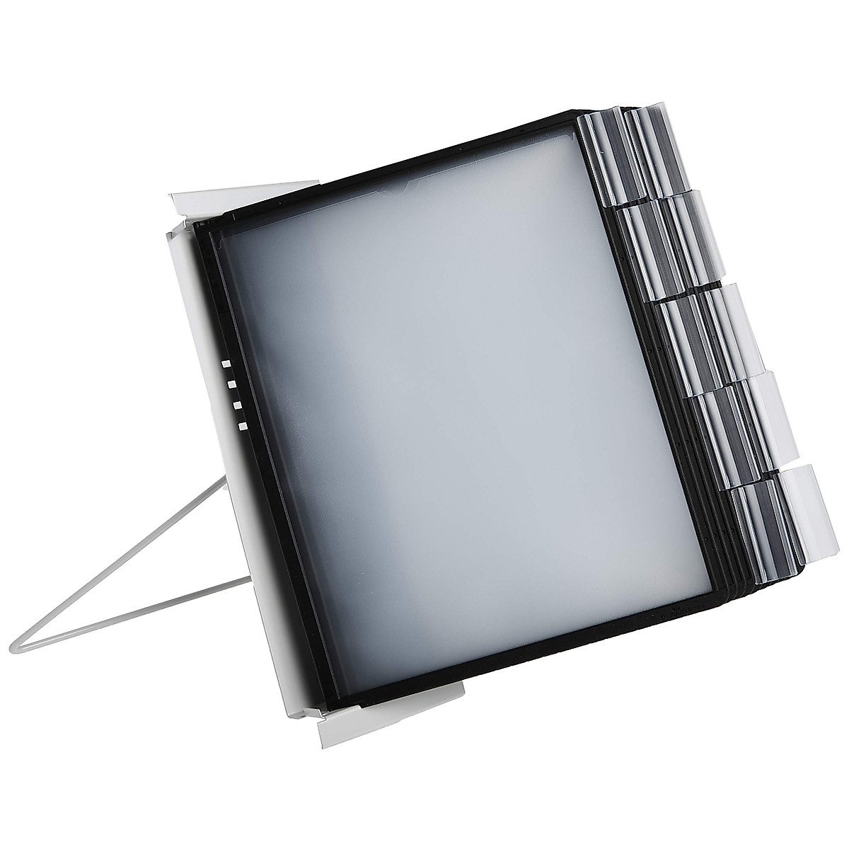 DURABLE Desktop Reference System, 10 Double-Sided Panels, Letter-Size, Black, INSTAVIEW Design (561201)