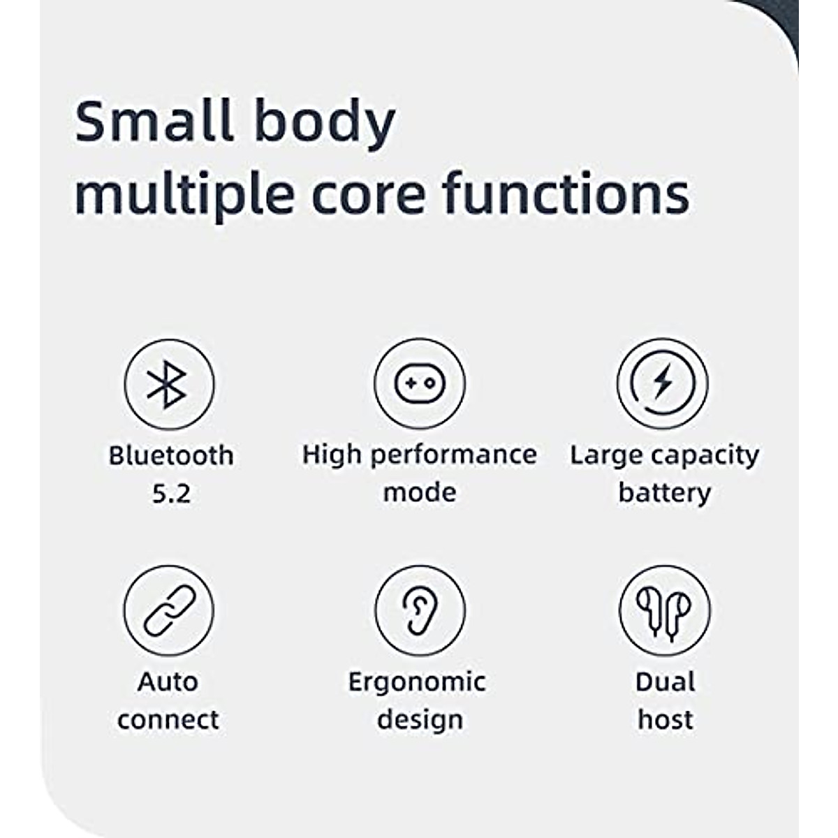 erjigo TWS + Earbuds Hook 2Pin Connector with Mic Support/30 Hours Playback,KZ-AZ09 HD Bluetooth5.2 Ear Hook Compatible with 0.75/0.78mm Pin Earphones/Headphones/Headsets for Sports (C Pin)