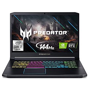 Acer Predator Helios 300 Gaming Laptop, Intel i7-10750H, NVIDIA GeForce RTX 2070 Max-Q 8GB, 17.3" FHD 144Hz 3ms IPS Display, 16GB Dual-Channel DDR4, 1TB NVMe SSD, WiFi 6, RGB Keyboard, PH317-54-70Z5
