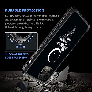 DAIZAG Case Compatible with iPhone 13 Pro Max, Free Girl Under The Moon Case for iPhone 13 Pro Max Cases for Man Woman, Protection Shockproof Scratches Case Cover
