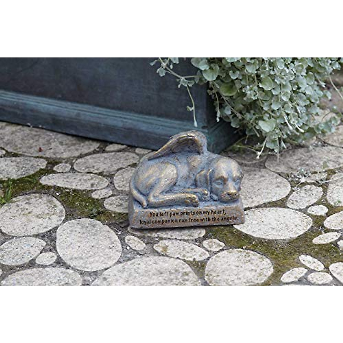 Roman Garden - Dog with Wings Garden Statue, 6H, Garden Collection, Resin and Stone, Decorative, Memorial Gift, Garden Gift, Home Outdoor Decor, Durable, Long Lasting