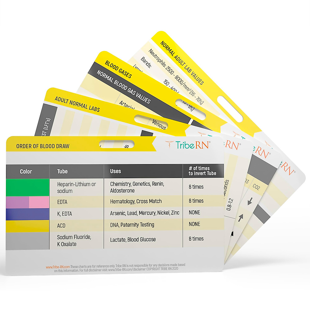 Badge Guru Medical Flash Cards - Lab Values Reference Cards for Nurses, Doctors, EMTs, Nursing Students and Med School Students (Lab Values)