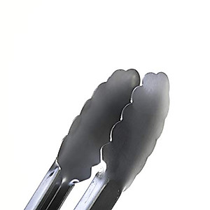 Kona Grill Tongs - Premium Tongs for Cooking, BBQ & Outdoor Grill - Stainless Steel Metal, Long, Heavy-Duty, and Ergonomic - Perfect for Grilling and Barbecue