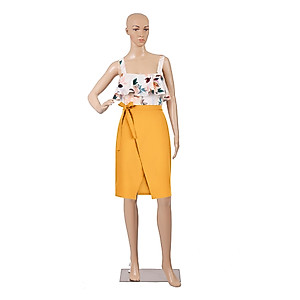 Female Mannequin Manikin Dress Form Female Full Body 69 Inch Adjustable Mannequin Stand Realistic Mannequin Display Head Turns Dress Model W/ Metal Base