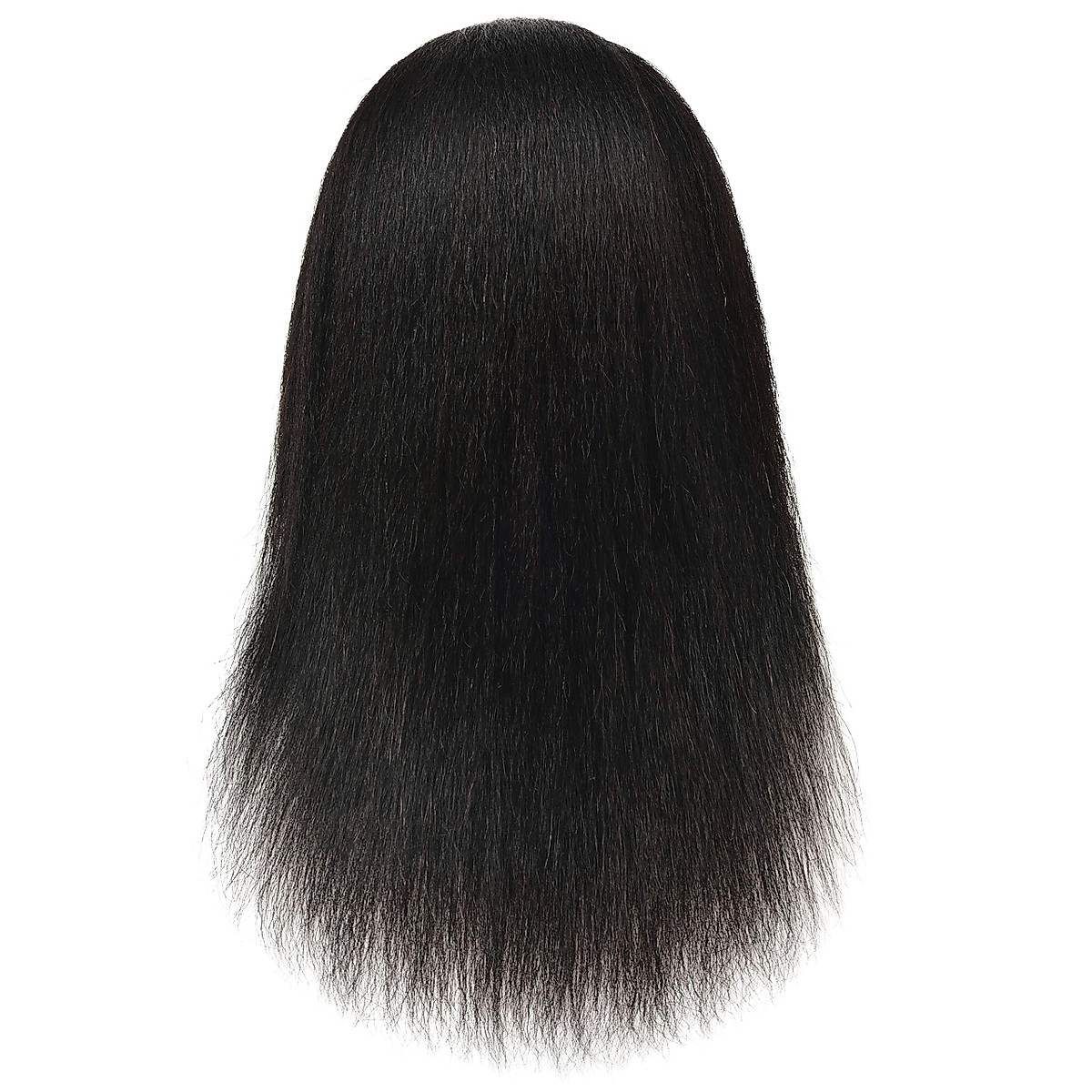 RYHAIR Mannequin Head with Human Hair for Hairdresser Training Braiding Styling Manikin Cosmetology Makeup Manican Doll Display Practice with Stand