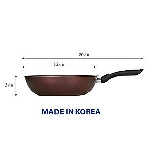 TECHEF - Art Pan 12" Wok/Stir-Fry Pan, Coated 5 times with Teflon Select Non-Stick Coating (PFOA Free) - 12 IN