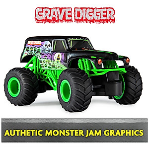 Monster Jam, Official Grave Digger Remote Control Monster Truck, 1:24 Scale, 2.4 GHz, Kids Toys for Boys and Girls Ages 4 and up
