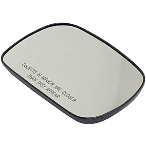 Kool Vue Mirror Glass Compatible with Honda Civic 2006-2011 Mirror Glass Passenger Side Non-Heated Coupe with Backing Plate