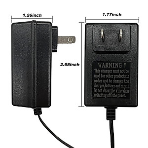 12 Volt Battery Charger for Ride On Toys 12V Kids Ride On Car Charger,12V Electric Car Riding Toy Battery Power Adapter Square Plug SL12-07-02