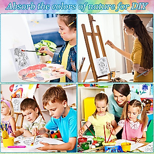 Meanpla 12 Pcs Back to School Pre Drawn Outline Canvas 4'' x 4'' Pre Drawn Stretched Canvas Painting Boards for Painting Art Party Favor for Student Kids First Day of School (African Queen Style)