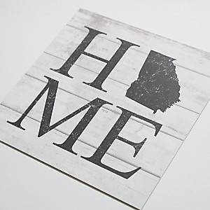 Home State Sign - Metal - Modern Home State Sign