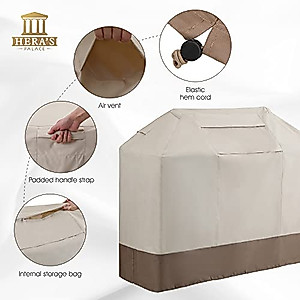 HERA'S PALACE BBQ Grill Cover,71 inch Gas Grill Cover, Waterproof & Weather Resistant, 600D Heavy Duty Outdoor Grill Covers for Weber, Char-Broil, Nexgrill Grills, etc