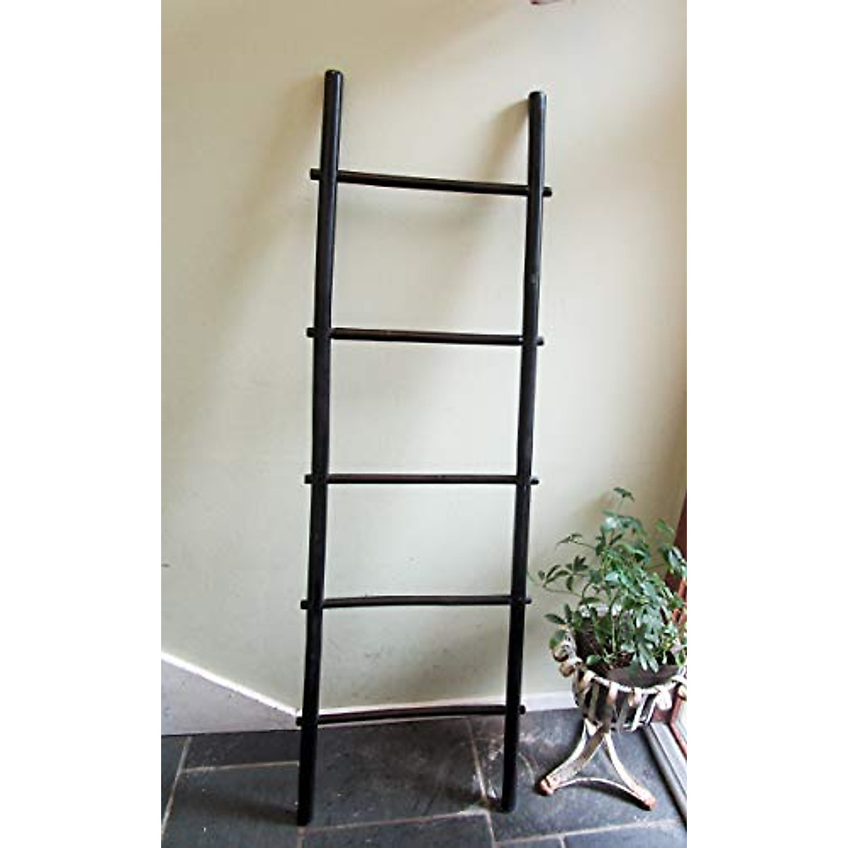 MGP Bamboo Ladder Rack 5' Black Stain Finished
