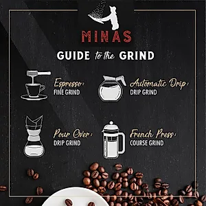 Minas Espresso – Benedito Espresso – Dark Roast Ground Coffee Single Origin Imported Brazilian Coffee – Direct Trade – 12oz Bag