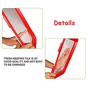 Vacuum Food Container Food Preservation Tray Fresh-keeping Meat Dishes Refrigerator Storage Container Kitchen Storage Tray 2PCS