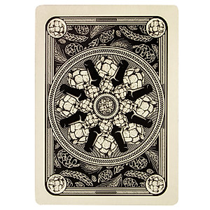 6 Decks Beers & Bluffs Craft Beer Themed Playing Cards | Cream Playing Cards with Custom Hop and Beer Bottle Card Art | Plastic-Coated 310gsm Black Core, Standard Index, Poker Size