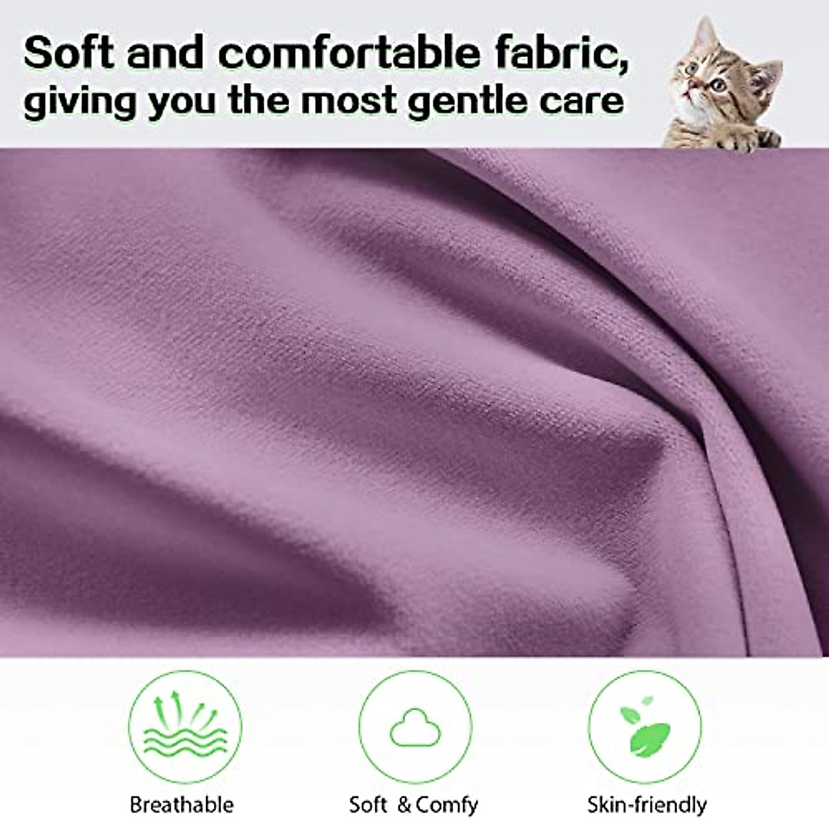 KCREAM High Back Fabric Home Office Chair with Swivel, Executive Computer Desk Chair with Adjustable Back Tilt and Flip-up Armrest, Comfy Thick Padding Ergonomic Office Chair (9327-Purple)