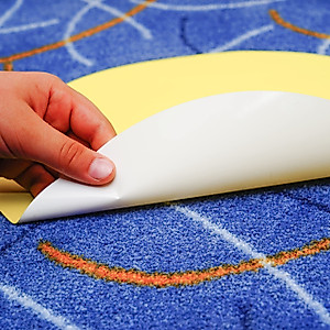 Dry Erase Circles 6 Pcs 12''Big Size Vinyl Dots for Classroom and Kindergarten,Perfect for Floor Marking and School Teaching, Removable Floor Stickers for Classroom, Line Up Spots for Classroom Floor