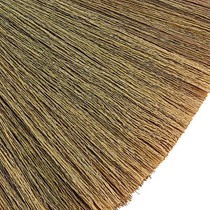 HOLIDYOYO Vietnamese Soft Bristle Broom, Asian Straw Broom Natural Whisk Sweeping Broom Mini Broom Brush Short Handle Broom for Kids Cleaning Home Decoration