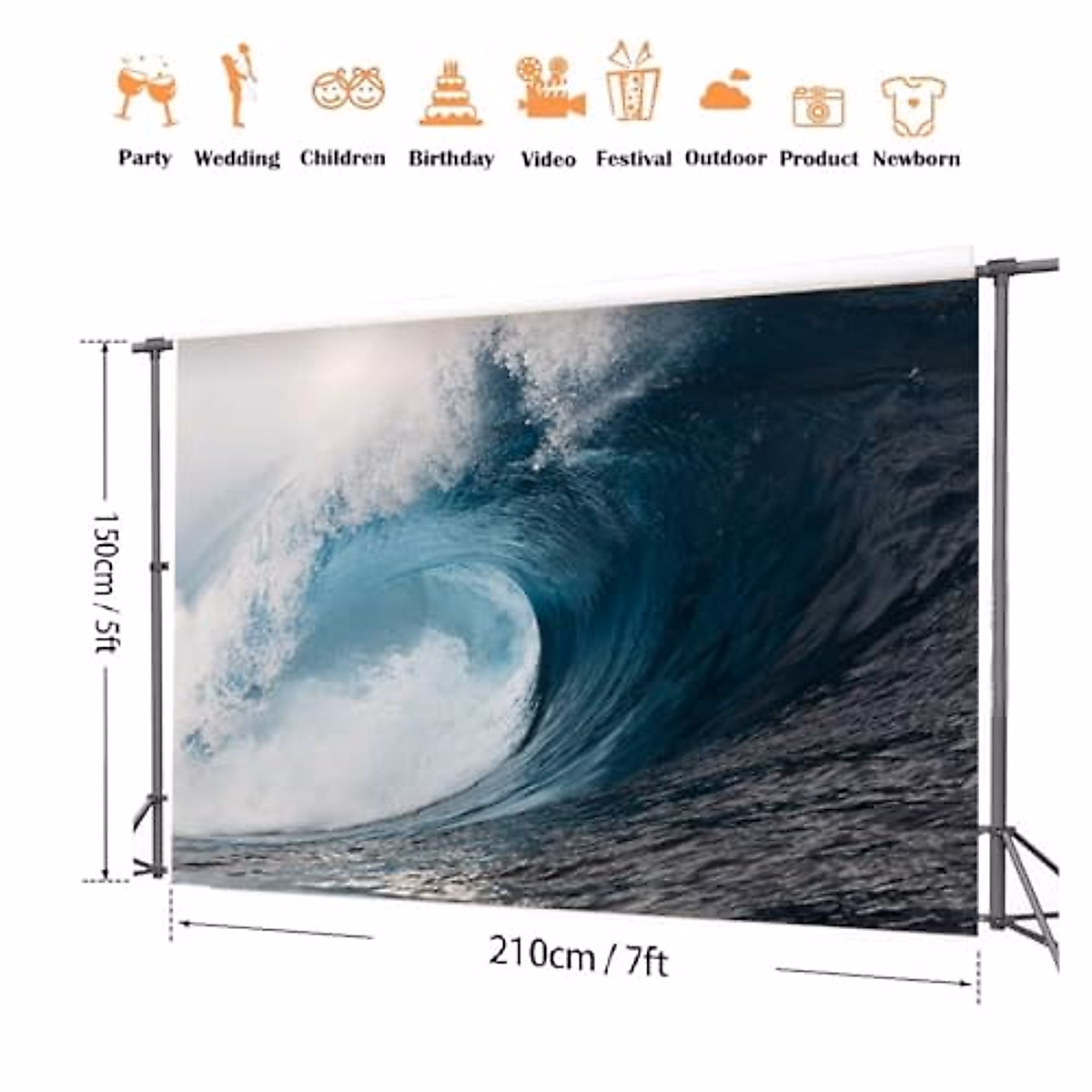 Cold Photography Backdrop Photographer Portrait Banner Photo Studio Photobooth Prop Photography Background Decoration Supplies 7×5ft