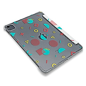 Cute Geometric Shapes Minimalist case Compatible with iPad Mini Air Pro 7.9 8.3 9.7 10.2 10.9 11 12.9 inch Pattern Cover New 2022 2021 Trifold Stand 3 4 5 6 7 8 9 Generation 529 (9.7" 5/6 gen)