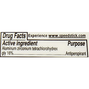 Speed Stick Power Antiperspirant Deodorant for Men, Unscented - 3 Ounce, Pack Of 6 (Packaging May Vary)