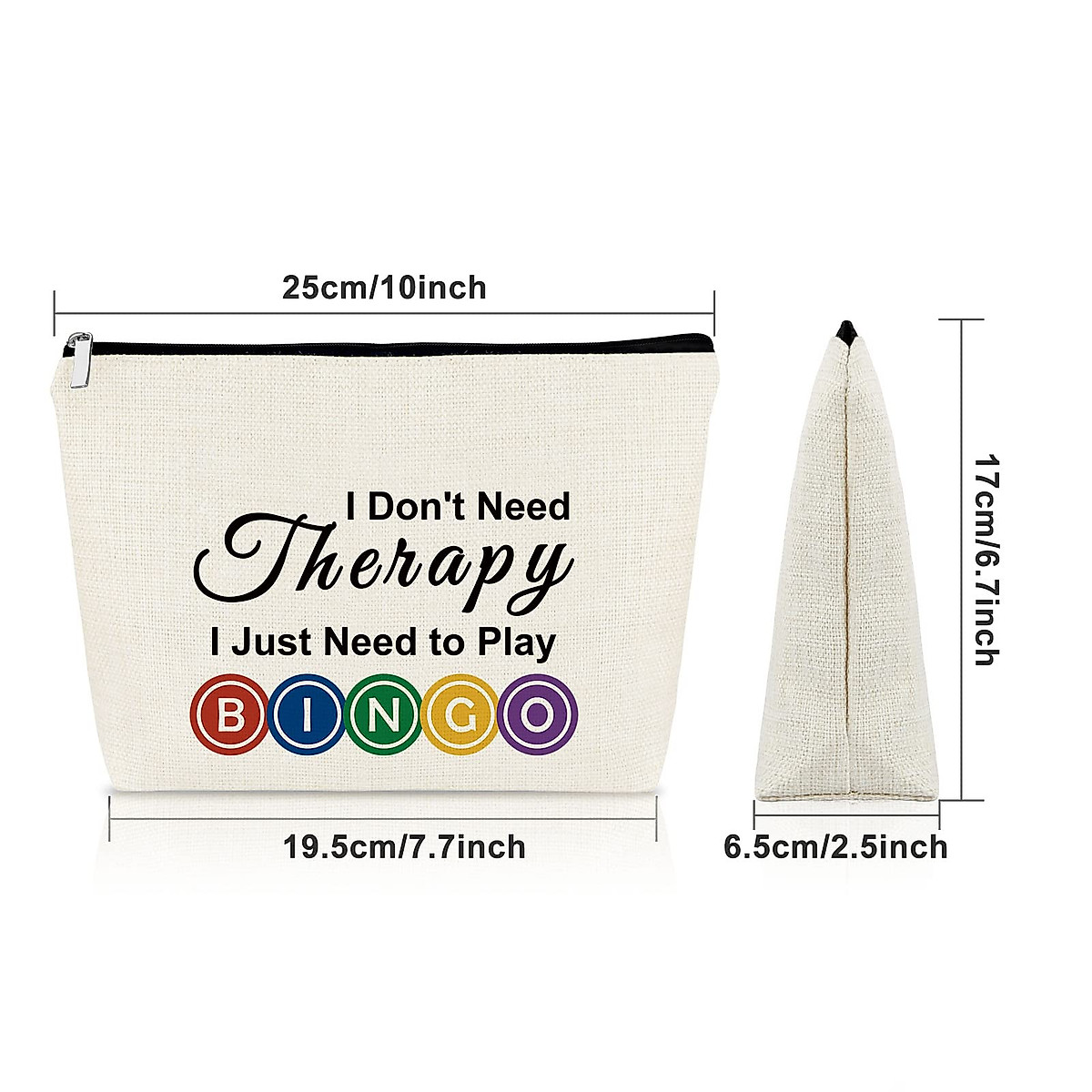 Sazuwu Bingo Lover Gifts Gambling Gift for Women Makeup Bag Bingo Player Game Gifts Birthday Gifts for Friend Female Cosmetic Bag Casino Lovers Gifts Christmas Gifts for Her Cosmetic Travel Pouch