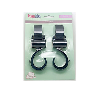 EMILYSTORES Princess Prince Stroller Hooks for Buggy Or Baby Carrier Or Bike Bicycle Or Car Headrest 1Pair