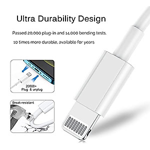 iPhone Charger Cord Lightning Cable [MFi Certified] 6ft/6ft/10ft 3 Pack Apple Chargers for iPhone Fast iPhone Charging Cable Compatible for iPhone 14 13 13Pro 12 11 Max XS XR X SE iPad and More