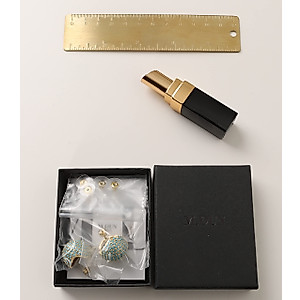 M.DUN - Disco Ball Earrings 925 Stering Silver Post 18K Gold Plated CZ Micro Pave Dainty Round Gold Stud Huggie earrings for Women (YG_turqu_large)