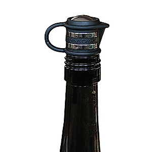 Haley's Corker Platinum Wine Stopper, Black