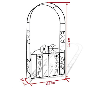 CIADAZ Garden Wedding Arch Garden Arch Trellis Garden Trellis Arch Garden Gate Rose Trellis Decorative Garden Fence Garden Fence with Gate Arbor with Gate Garden Arch Door
