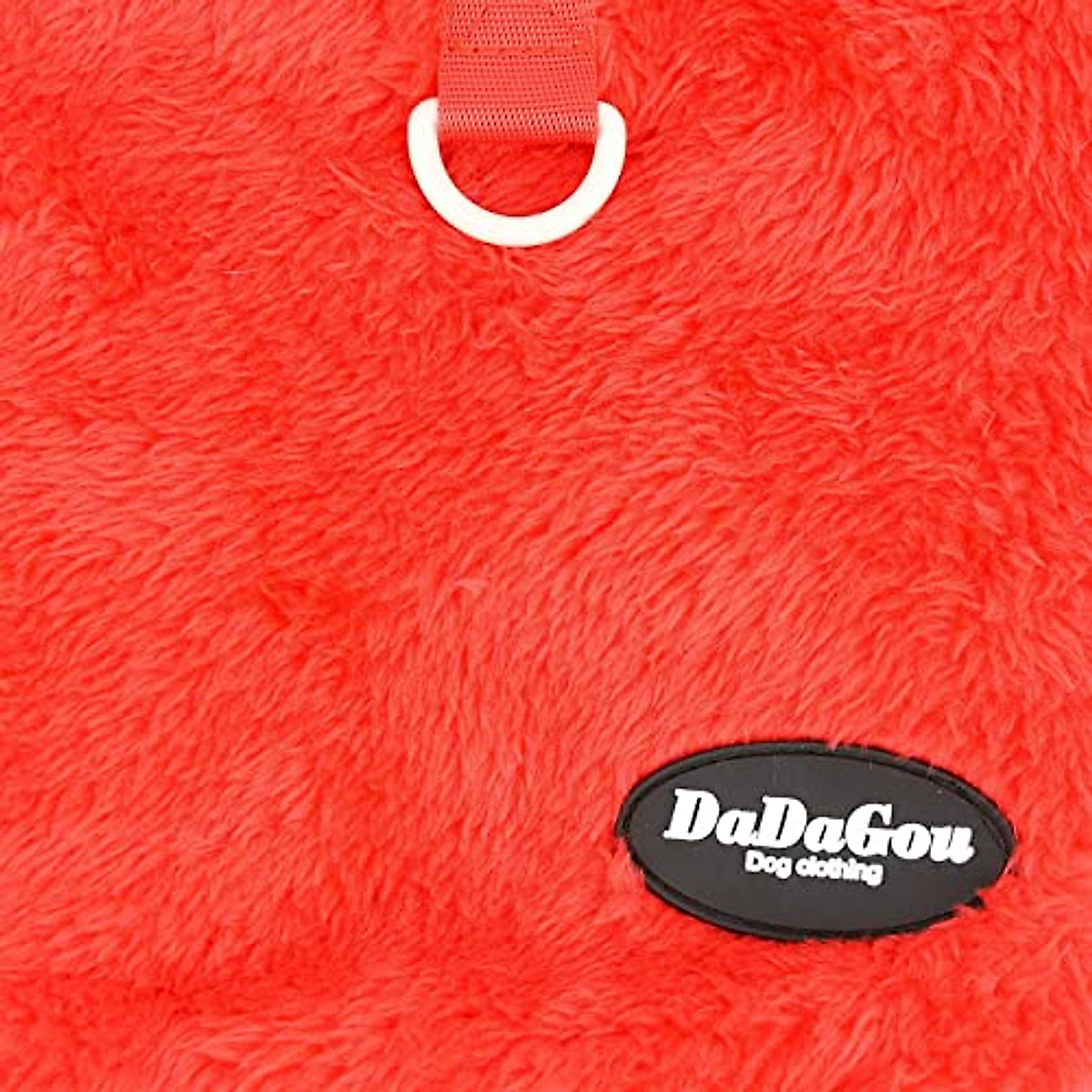 Zunea Fleece Dog Sweater Coat Winter Warm Jacket Coat for Small Dogs Soft Fuzzy Puppy Clothes with D-Ring for Harness Leash Pullover Cold Weather Pet Apparel for Chihuahua Doggy Cats Red XXL