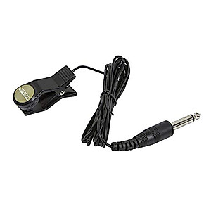 Monoprice Clip On Pickup - 1/4-Inch Straight Plug, Easy Tuning, 8 Foot Cable, Black
