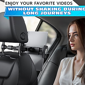 Adjustable Tablet Holder for Car Headrest 5.51-11" - Swivel Tablet Mount Car Headrest Tablet Holder Car Headrest Phone Holder Back Seat Phone Holder for Car Tablet Holder - Car Seat Phone Holder Mount