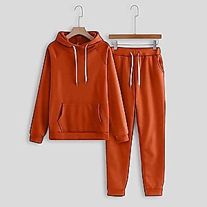 WZPIMT Women's 2 Piece Outfits Sweatsuit Cropped Hoodie Sweatshirt and Sweatpants Casual Cozy Tracksuit Lounge Sets tracksuit for women long H5-B, X-Large