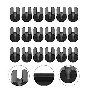DOITOOL Rubber Feet for Sink Grid Sink Protectors: 100Pcs Kitchen Sink Wire Rack Feet Rubber Wire Bumper Replacement Parts for Kitchen Rack Black 4.8MM