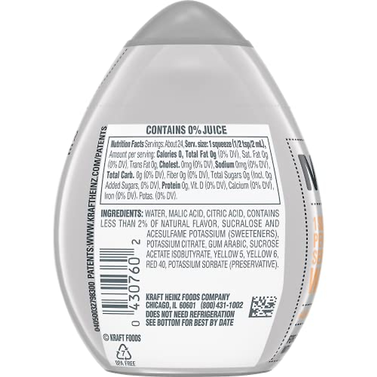 MiO Liquid Water Enhancer (Mango Peach, 2 Cans)