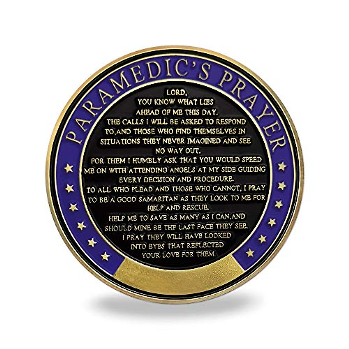 Paramedic's Prayer EMT EMS Challenge Coin