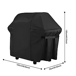 Garden Grill Covers, PVC Lined Grill Cover for Camping(152 x 76 x 122cm)