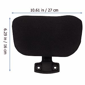 Tofficu Office Chair Headrest Attachment Computer Chair Headrest Adjustable Chair Head Cushion Head Rest for Office Chair(3.0cm Fixing Clips)