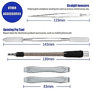 HengTianMei Precision Screwdriver Set, 128 in 1 Screwdriver Set with 120 Bits Magnetic Electronics Repair Tool Kit for iPhone Computer Laptop MacBook Tablet PS4 Xbox Nintendo Game Console PC