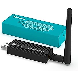 SONOFF Zigbee 3.0 USB Dongle Plus Gateway, Universal Zigbee USB Gateway with Antenna for Home Assistant, IoBroker, Wireless Zigbee 3.0 USB Adapter(1 Pack)
