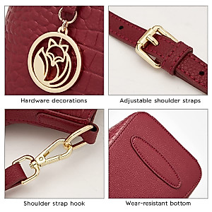 FOXLOVER Cow Leather Tote Bags for Women Large Capacity Top-Handle Handbag  Crocodile Pattern Women’s Shoulder Bag Purse Ladies Casual Crossbody Bag Hobo Bags