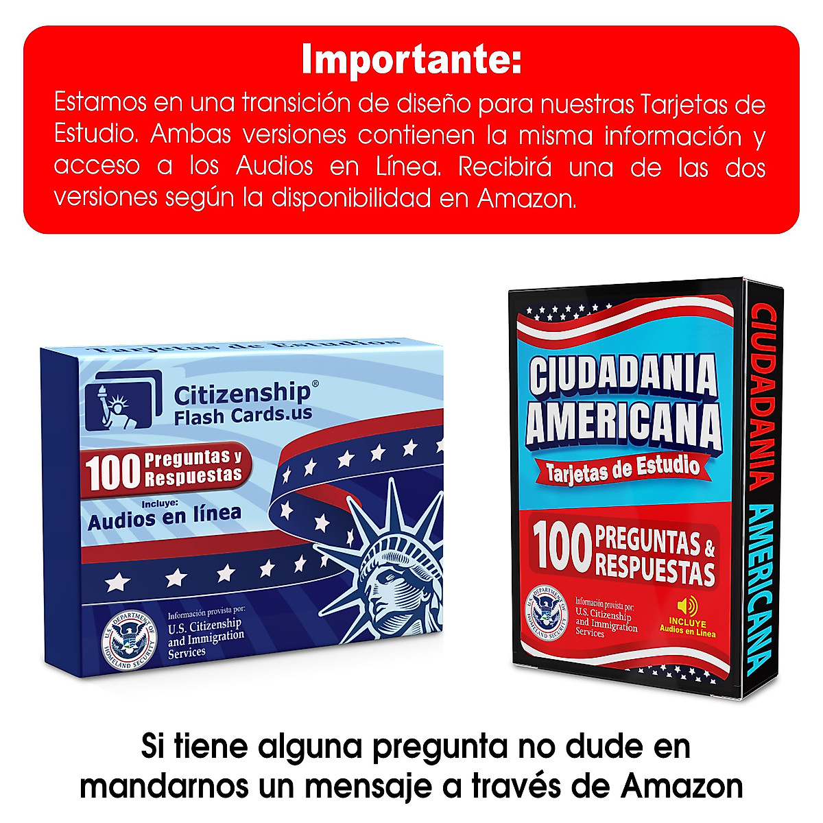 US Citizenship Flash Cards 2025: Study Guide: Ciudadania Americana Spanish and English. Flash Cards incluye Audios Online. USCIS 100 Preguntas y respuestas